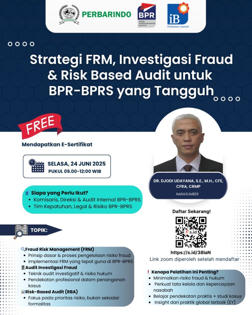 Strategi FRM, Investigasi Fraud & Risk Based Audit Untuk BPR Yang ...